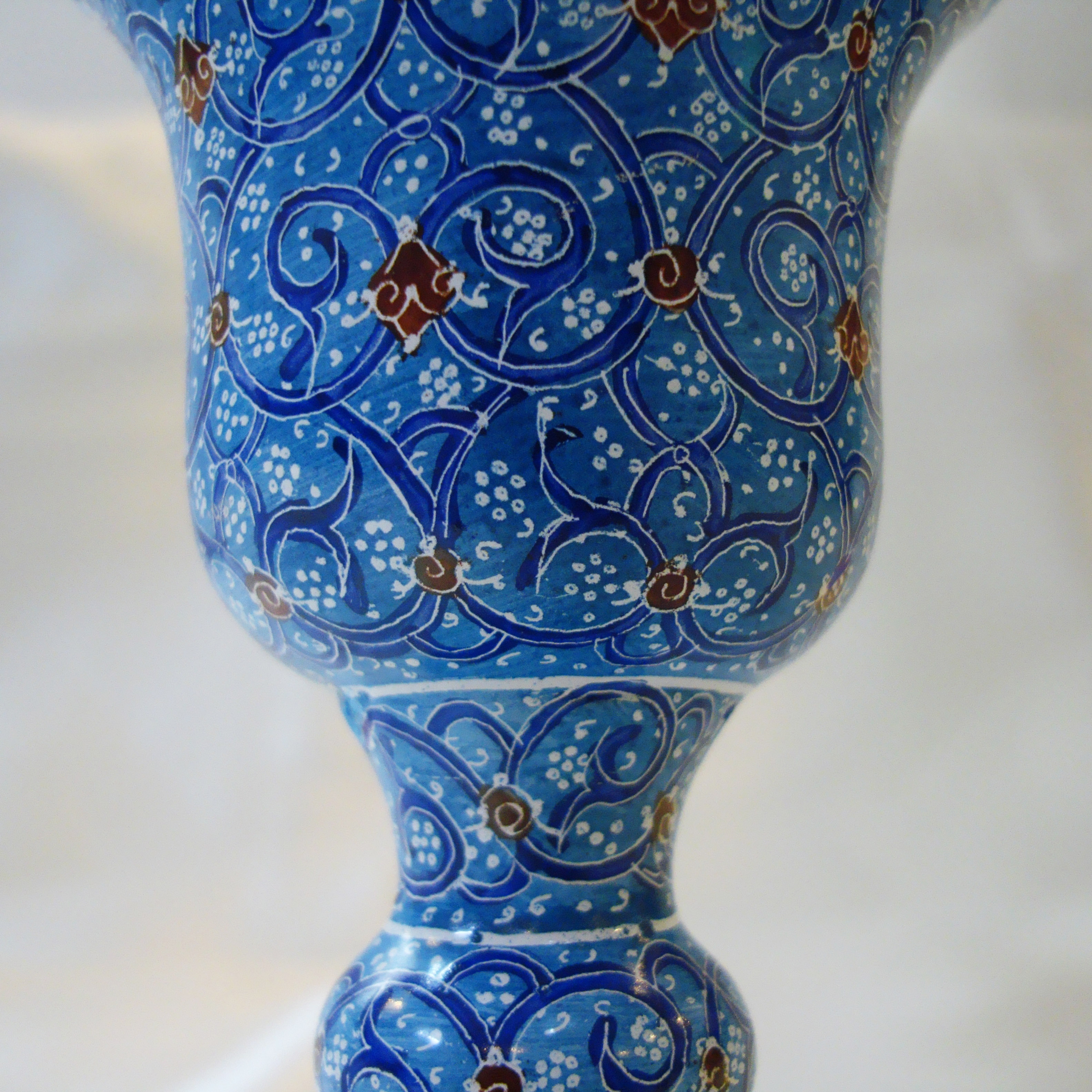Persian Handicrafts (Mina) - Enamel Cup on Copper - Tahahandicraft | Taha Handicraft Shop